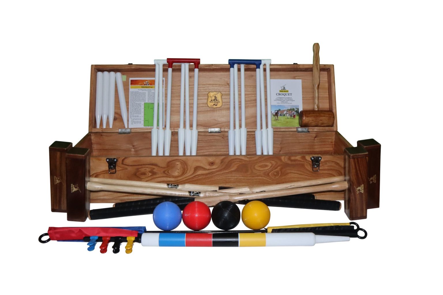 Signature Croquet Sets - The very pinnacle of croquet sets - Wood Mallets